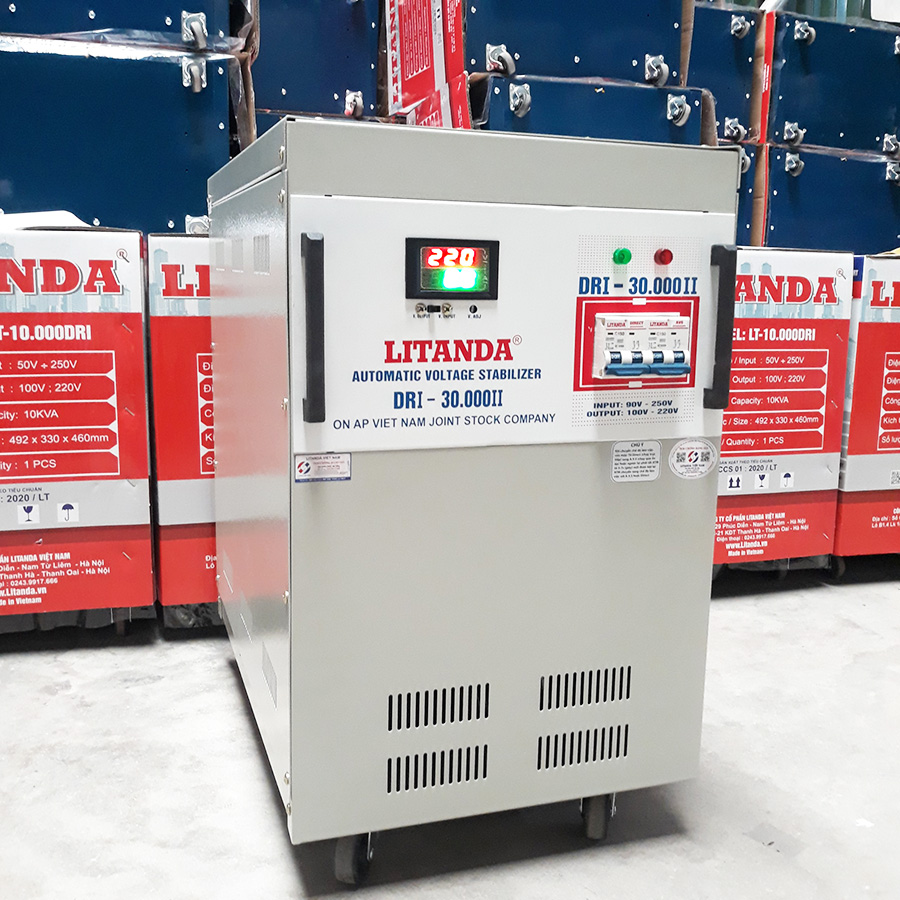 LIOA 30 KVA DRI DẢI ĐIỆN ÁP 90V ~ 250V CHÍNH HÃNG GIÁ CỰC TỐT