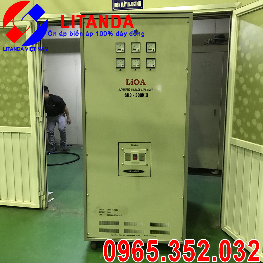 Ổn Áp 3 Pha 3KVA Lioa Gồm Model SH3-3K Dải 160V, DR3-3K Dải 260V..