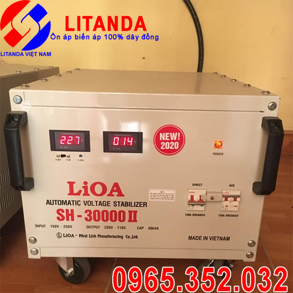 ỔN ÁP LIOA 30KVA SH DẢI 150V - 250V CHÍNH HÃNG | GIÁ CỨC TỐT